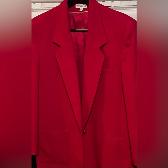 Talbots | Jackets & Coats | Talbots Red Wool Blazer Womens 8 | Poshmark